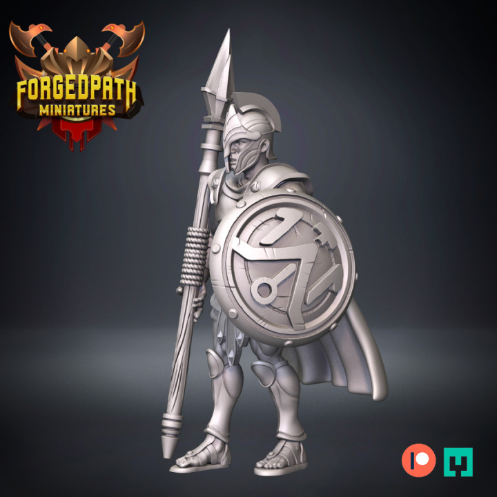 3D Printable Spartan Warriors - Modular by Forged Path Miniatures