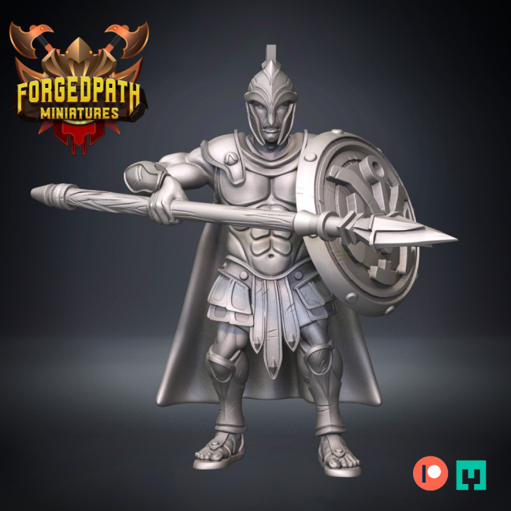 3D Printable Spartan Warriors - Modular by Forged Path Miniatures