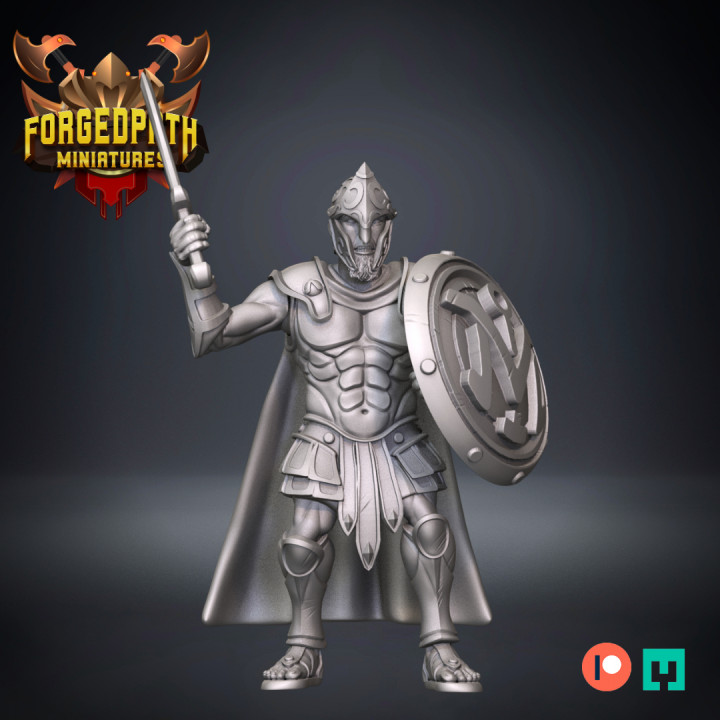 3D Printable Spartan Warriors - Modular by Forged Path Miniatures