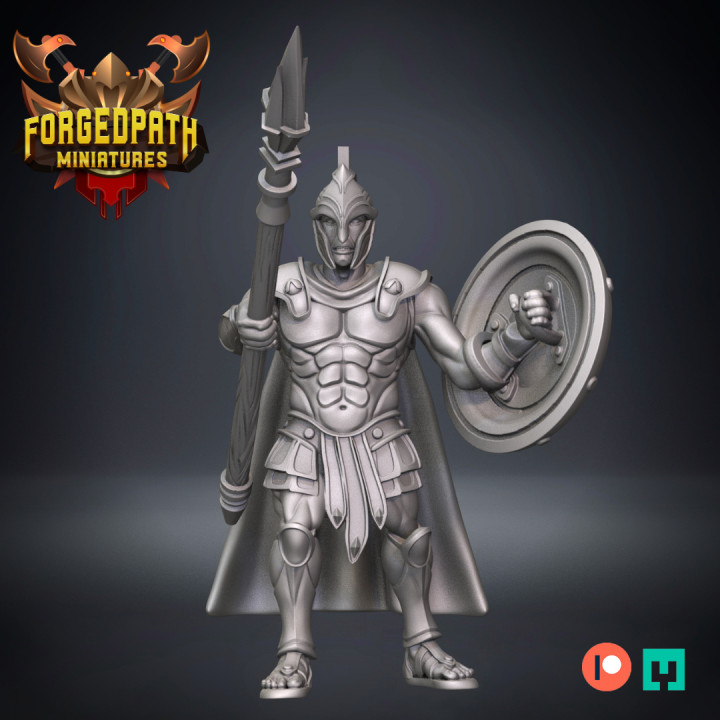 3D Printable Spartan Warriors - Modular by Forged Path Miniatures