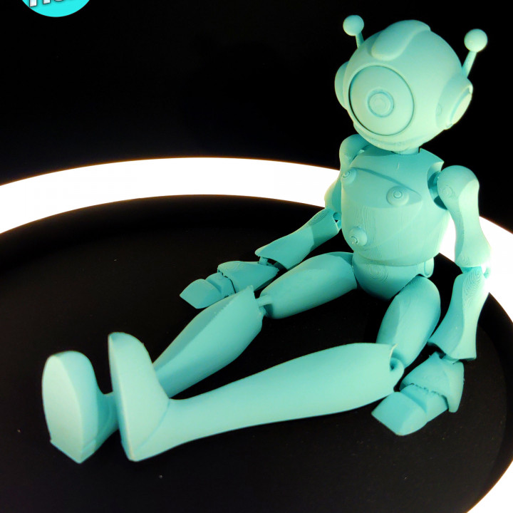 3d Printable Flexi Feminine Robot By Artflex