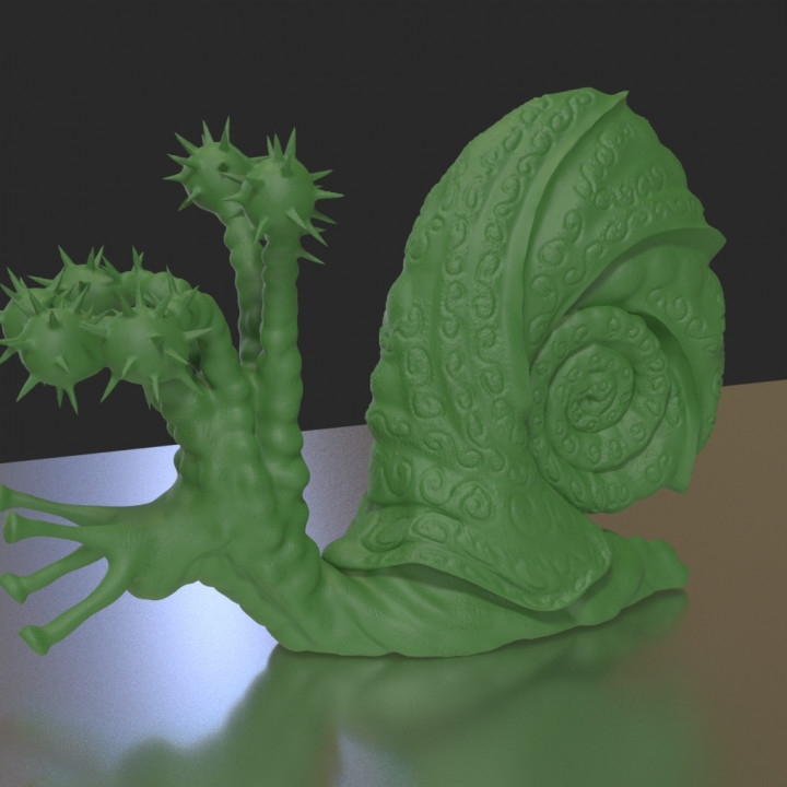 3D Printable Snail - Flail Snail by Harry's 3d Sculpting