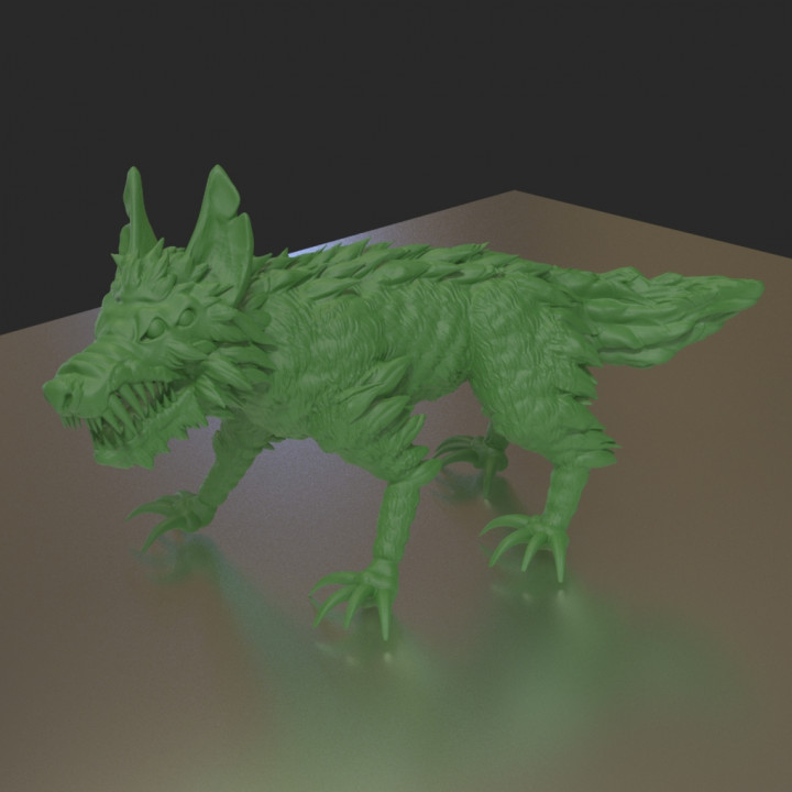 3D Printable Corrupted Wolf by Harry's 3d Sculpting