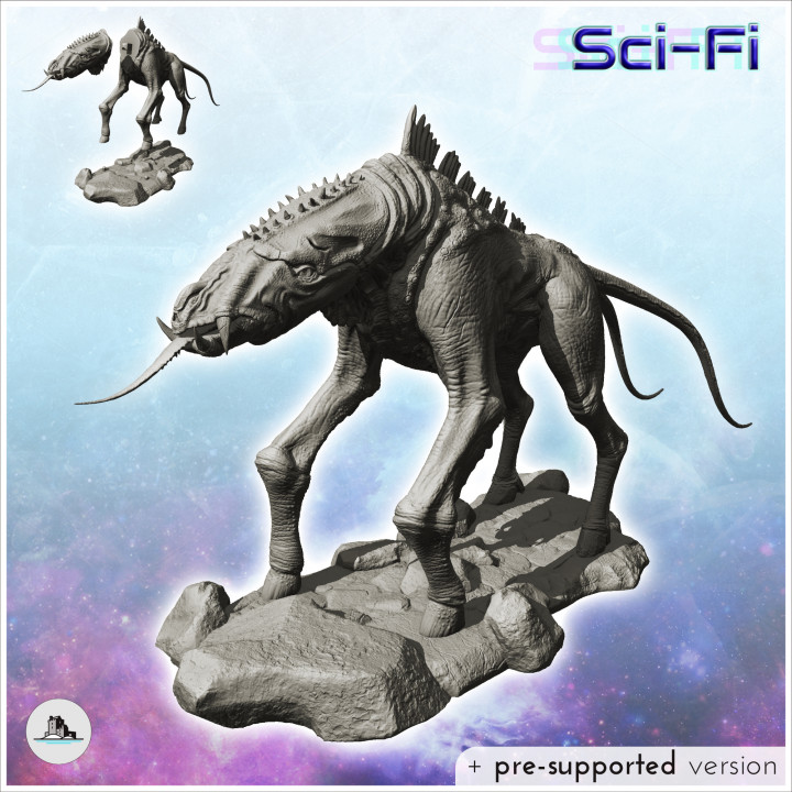 3D Printable Sci-Fi alien figures pack No. 2 - SF SciFi post-apo post ...