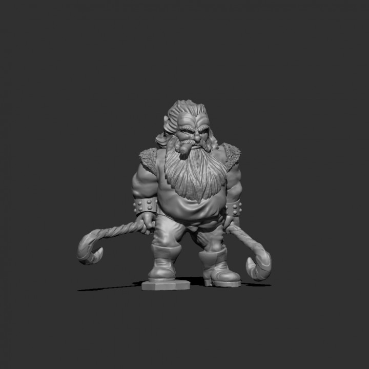 3D Printable Wintry Dwarf by Harry's 3d Sculpting