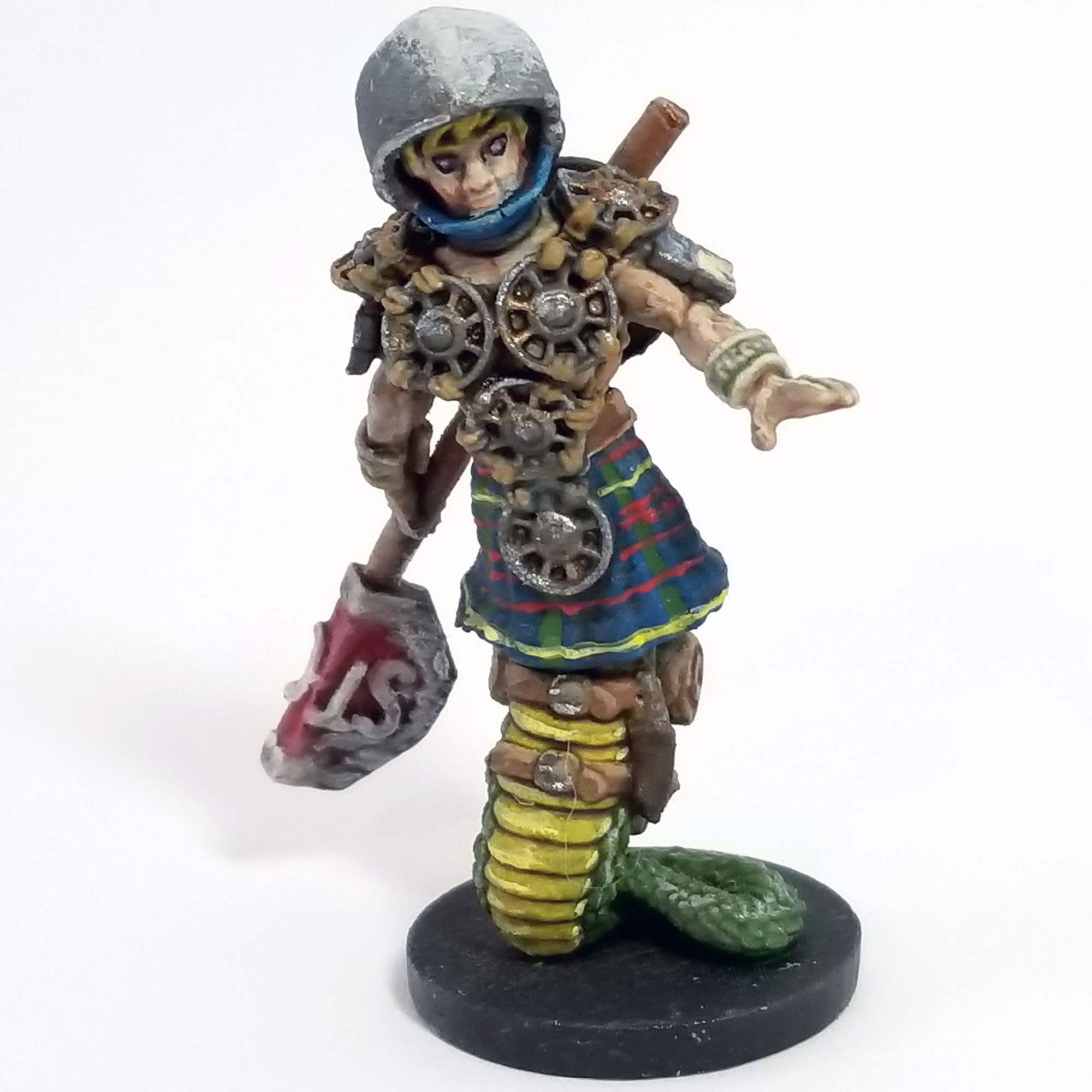 3D Printable Pliss-Kin, Male Mutant Snake Man by Dark-Platypus Studio