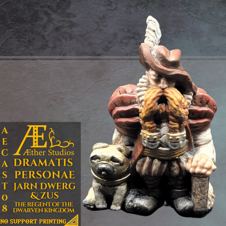 3D Printable AECAST08 – Prince Jarn Dwerg & Zus by Aether Studios