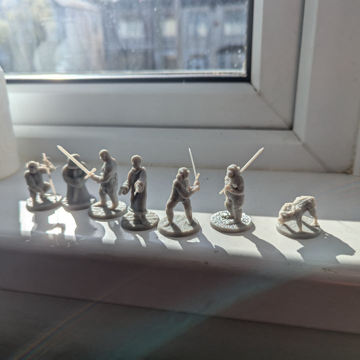 3D Print of A Wild Sheep Chase - Complete Miniature Pack by pollyclarke