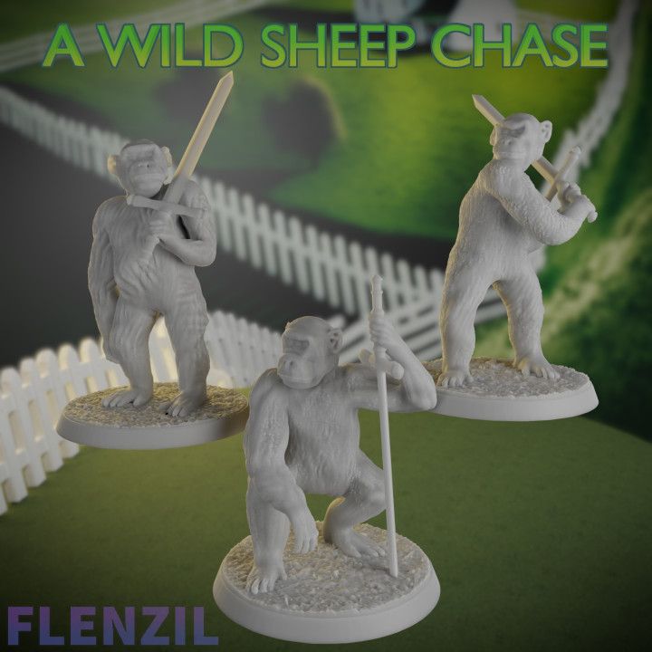 3D Printable A Wild Sheep Chase - Complete Miniature Pack by Flenzil ...