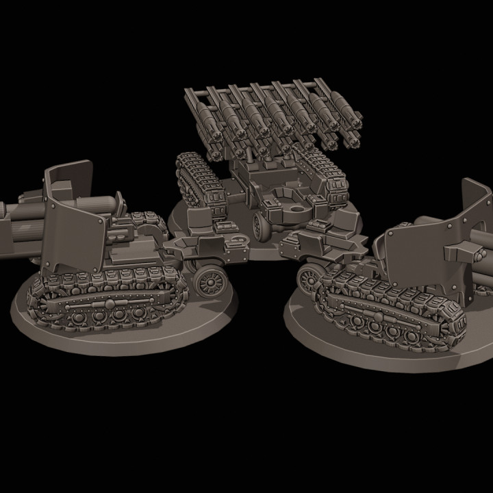 3D Printable Imperial Army - Field Ordinance Batteries by Alexander Wolfe