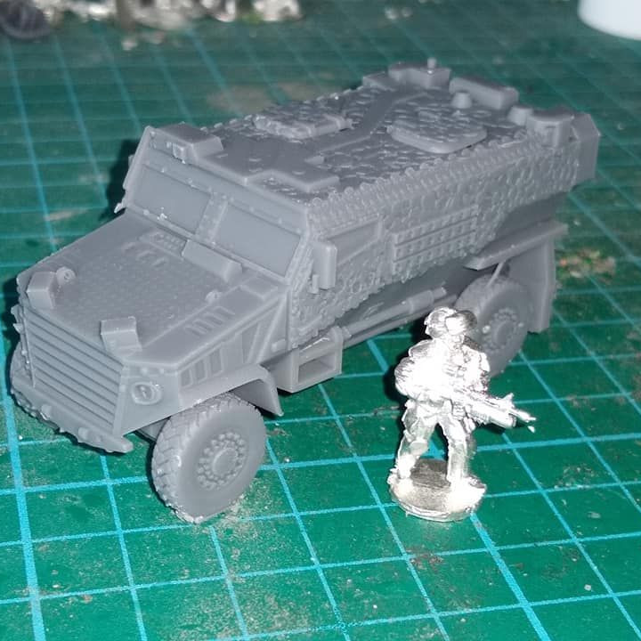 3D Printable Foxhound APC 1/72 20mm wargame model Modern British Army ...