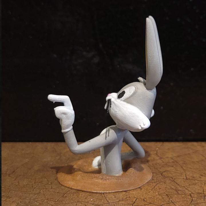 3D Printable Bugs bunny - Onepiece by Steve Solomon