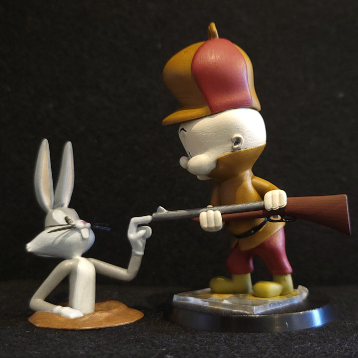 3D Printable Elmer Fudd - Onepiece by Steve Solomon