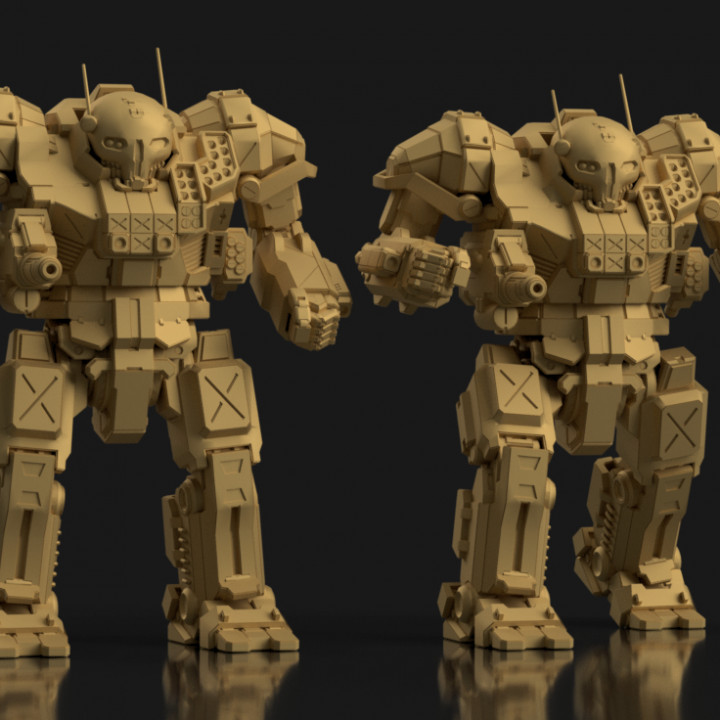 3D Printable Assault Lance Pack for Battletech by Matt Mason