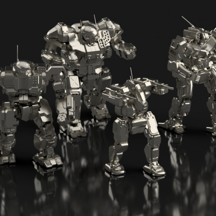 3D Printable Assault Lance Pack for Battletech by Matt Mason