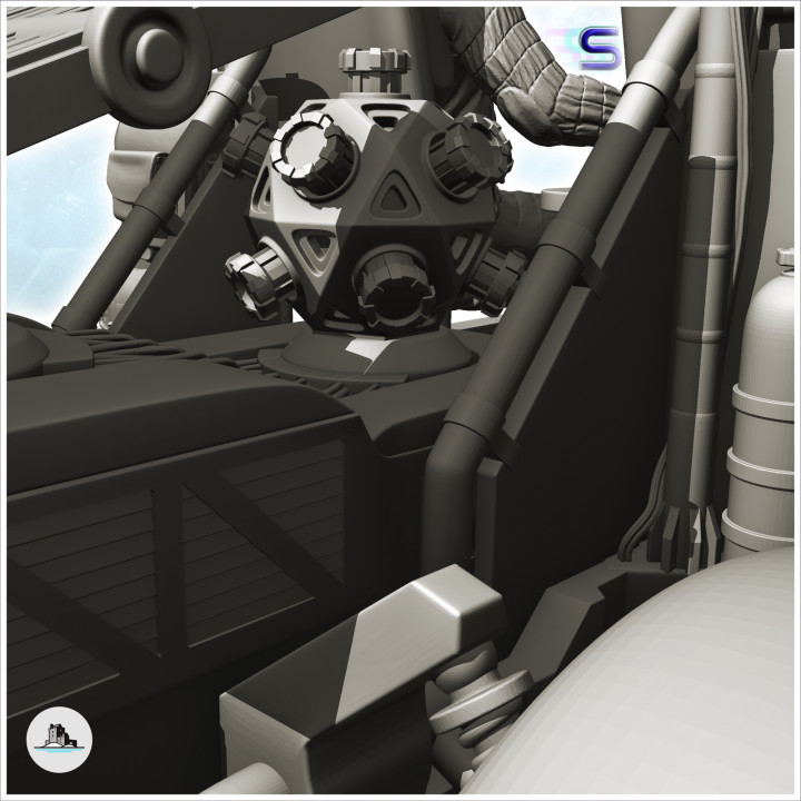 3d Printable Planetary Exploration Rover With Two Astronauts 2 Future Sci Fi Sf Post