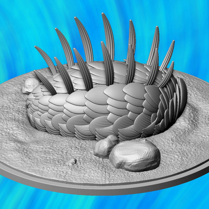 3D Printable Wiwaxia Corrugata by Arcadia creations