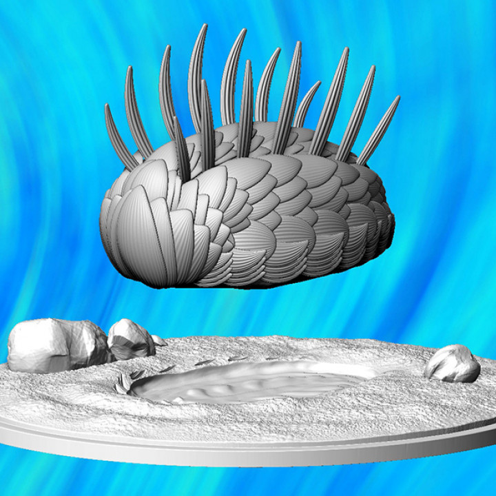 3D Printable Wiwaxia Corrugata by Arcadia creations