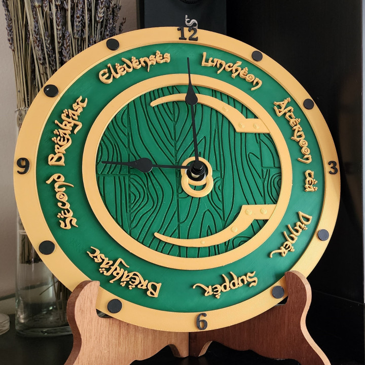 3D Printable Nerdy Clocks - Cozy Shire (easy multicolor printing!) by ...
