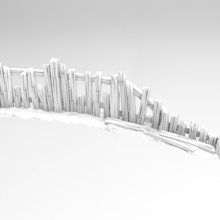 3D Printable Greendale - Garden Walls and Fences by 3Dlayeredscenery