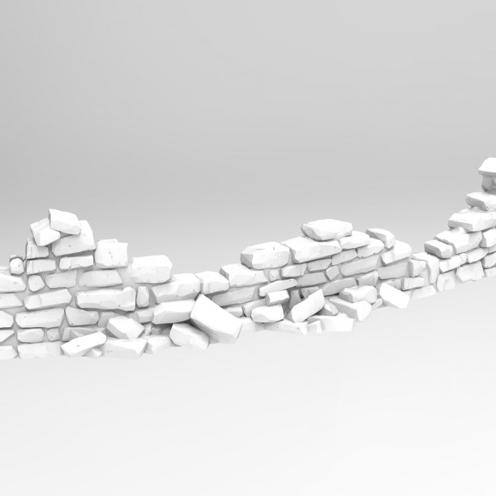 3D Printable Greendale - Garden Walls and Fences by 3Dlayeredscenery