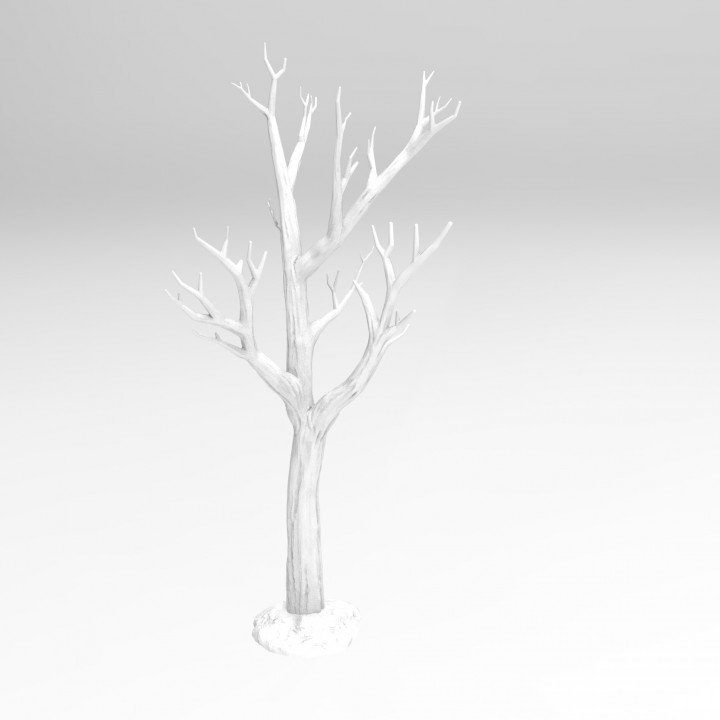 3D Printable Realistic dead tree pack 4pcs by 3Dlayeredscenery
