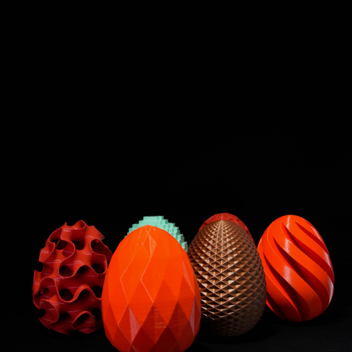3D Printable 3D-Printed Easter Eggs by Stlflix