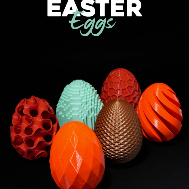 3D Printable 3D-Printed Easter Eggs by Stlflix