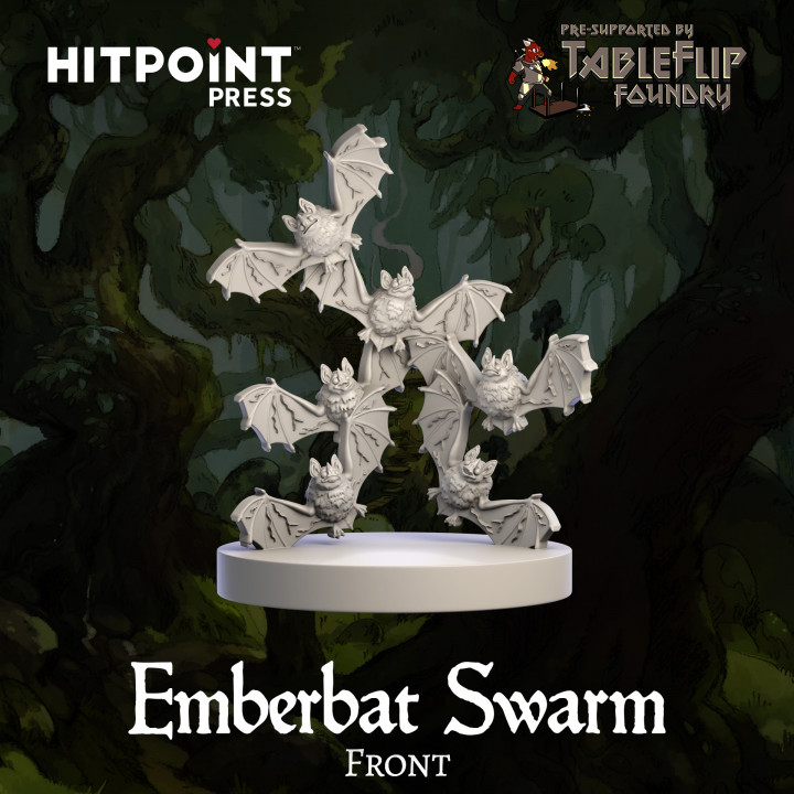 3D Printable HUMBLEWOOD - Emberbat Swarm by Hit Point Press