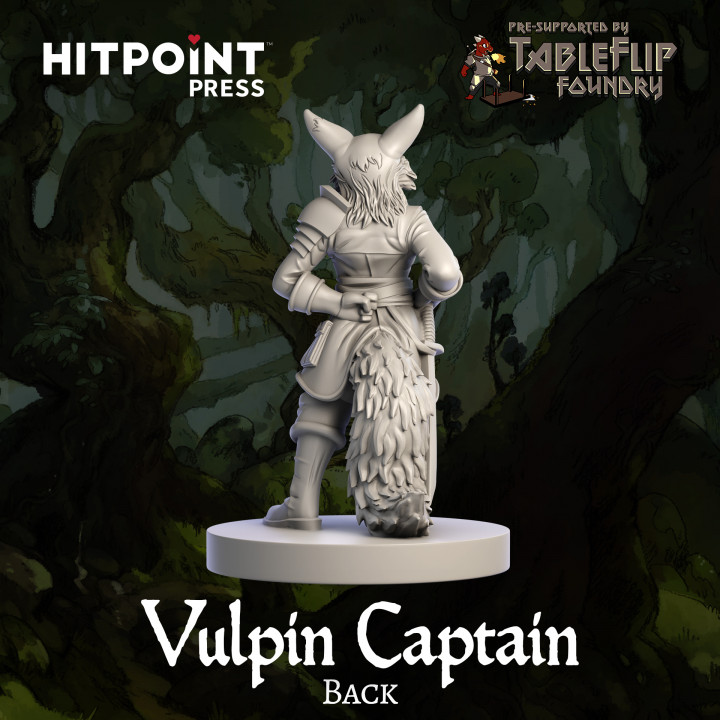 3D Printable HUMBLEWOOD - Vulpin Captain by Hit Point Press