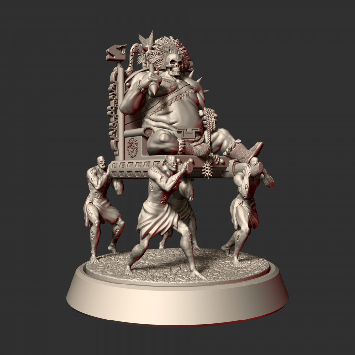 3D Printable Ah Puch - The Emperor of the Underworld by Castro3D
