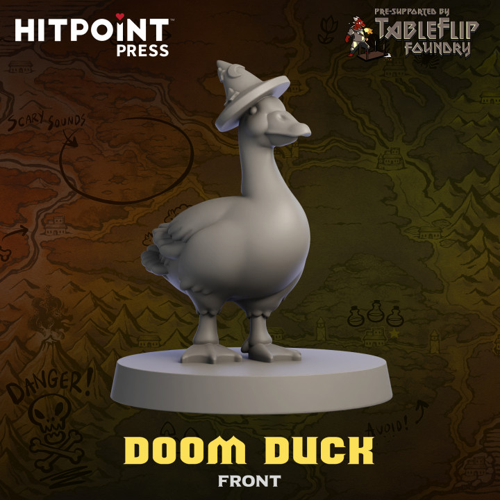 3D Printable FOOL'S GOLD - Doom Duck by Hit Point Press