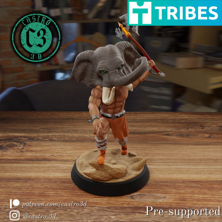 3D Printable Yag - the elephant warrior by Castro3D