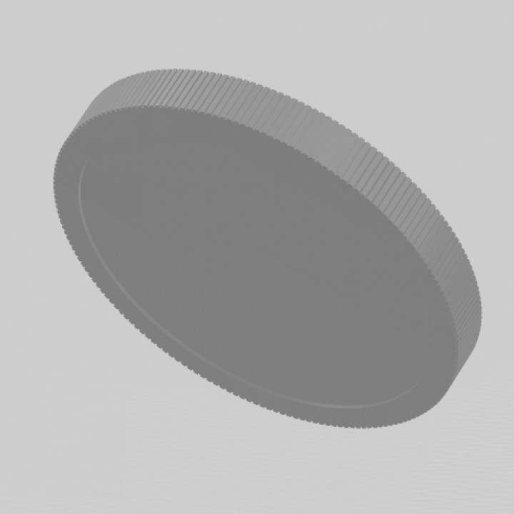 3D Printable One sided Coin by Gavin Powell