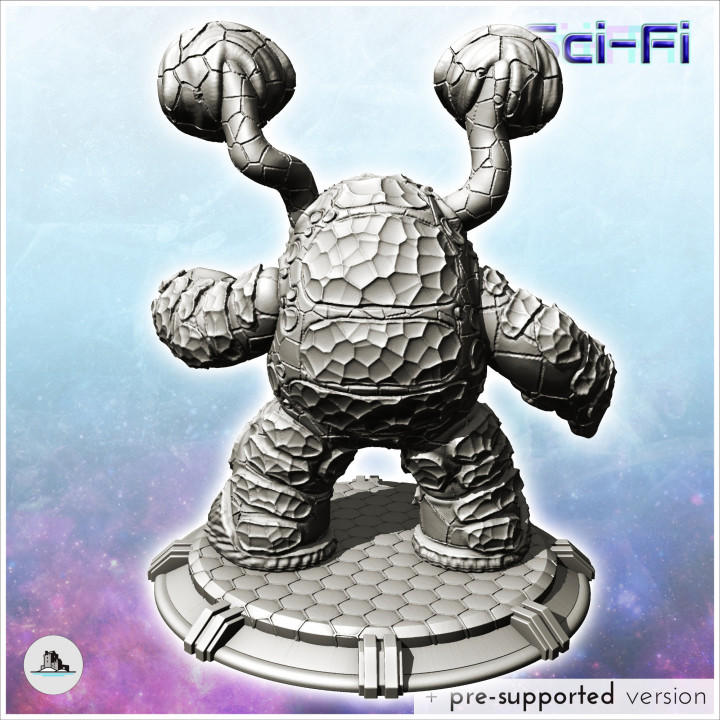 3D Printable Alien creator with four eyes and large tongue (11) - SF ...