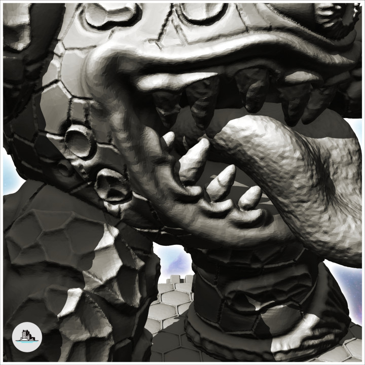 3D Printable Alien creator with four eyes and large tongue (11) - SF ...