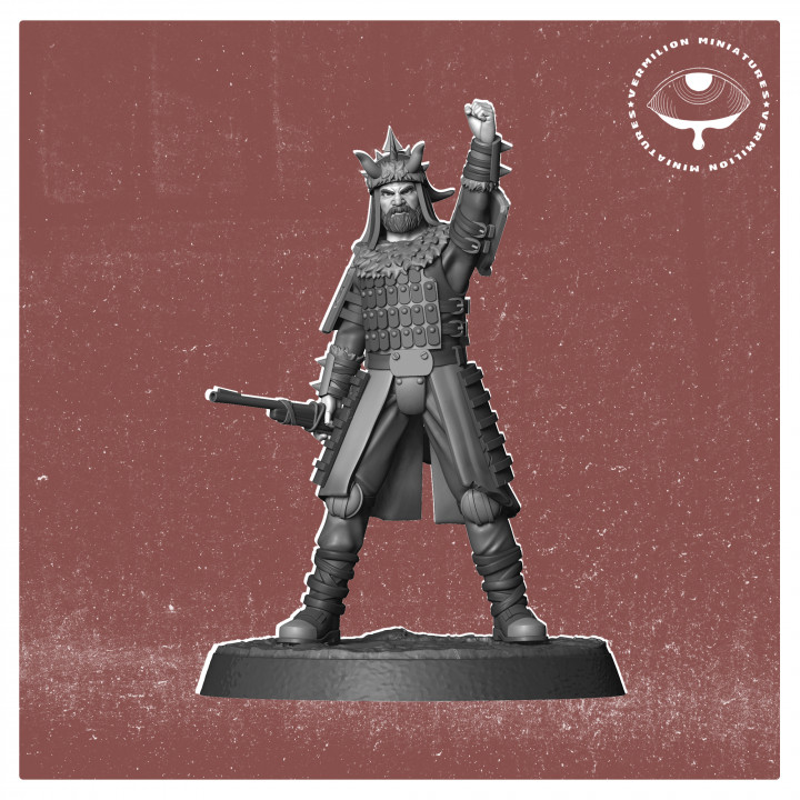 3D Printable Red Rock Raiders Leader by Vermilion Miniatures
