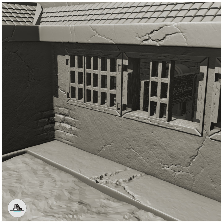 3D Printable Modern biker gang bar with flat roof (+ props) - Modern ...