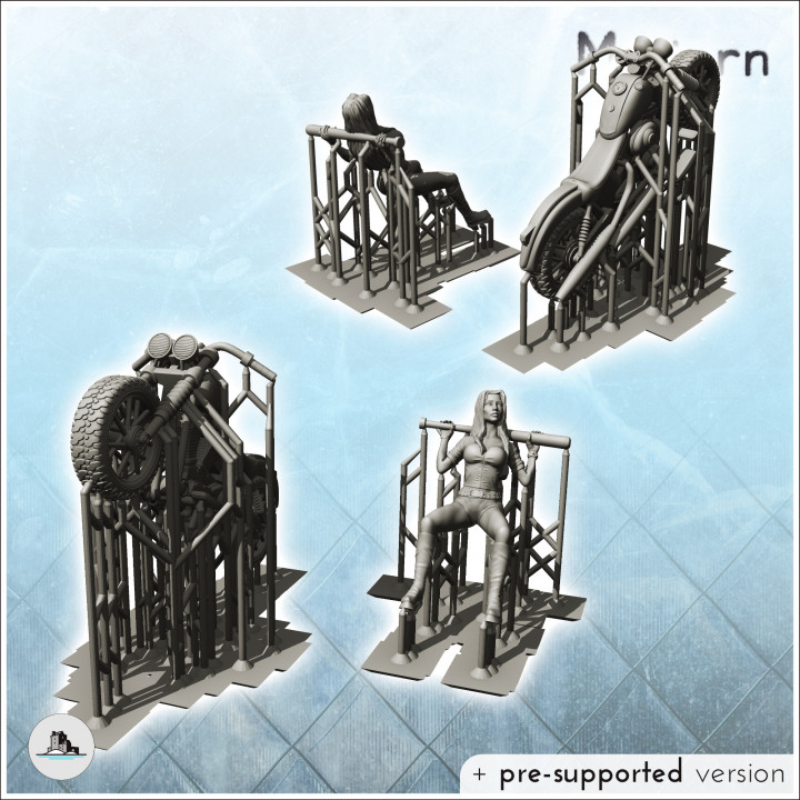 3D Printable Sexy female biker with baseball bat (6) - Gang Modern ...