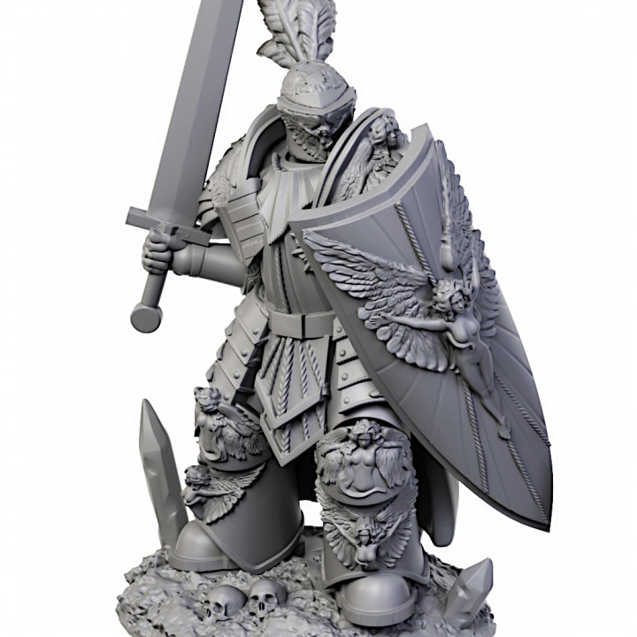 3D Printable Holy Knight by Sergeant Hammer