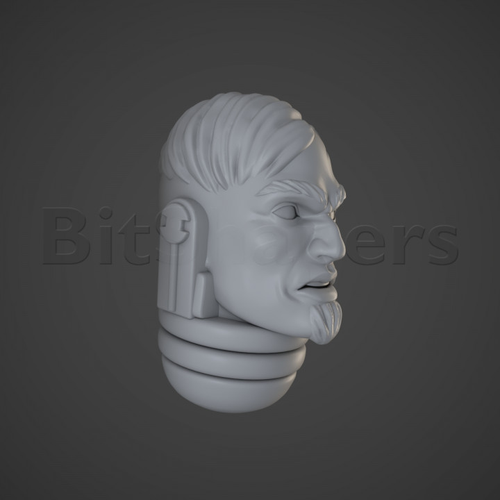 3D Printable Interstellar Marines PUNK Head Pack 01 by ErmyanArts
