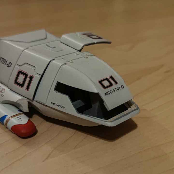 3D Printable Star Trek TNG Typ 7 Shuttle Full Version by Memphis Magoley
