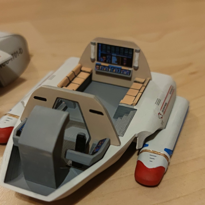 3D Printable Star Trek TNG Typ 7 Shuttle Full Version by Memphis Magoley