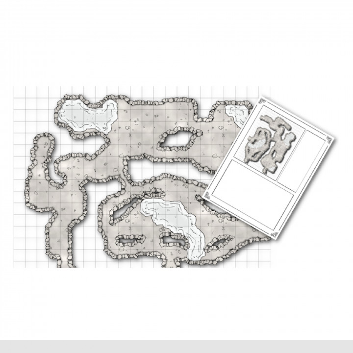 3D Printable "Mega-Dungeon 2 Map Set" (MD2) by August McDaniel