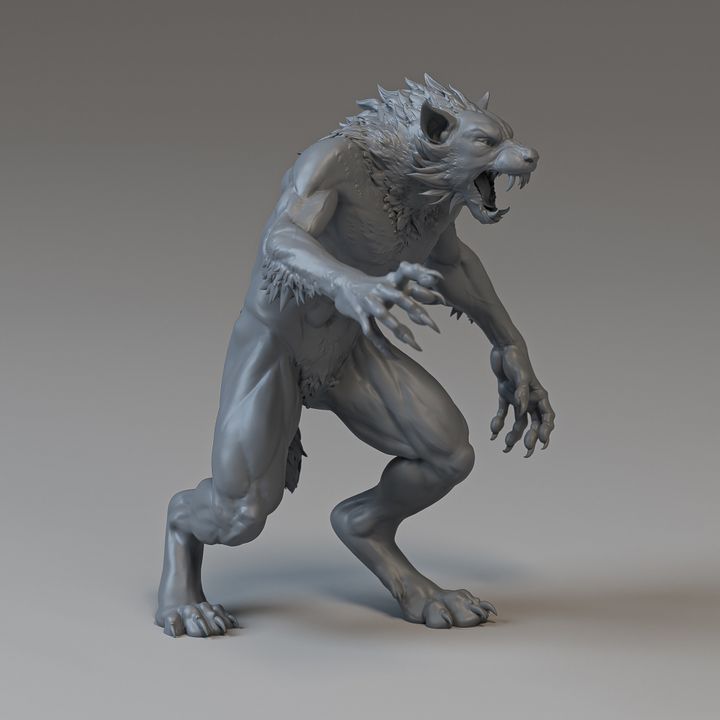 3D Printable werewolf pack by Silana cadou