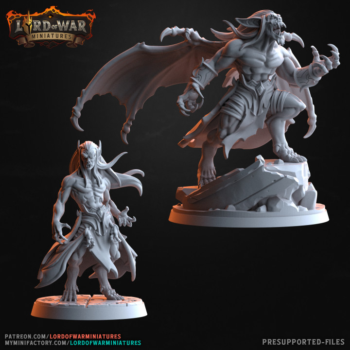 3D Printable COMPLETE Vampire Army KICKSTARTER - Presupported by Lord ...