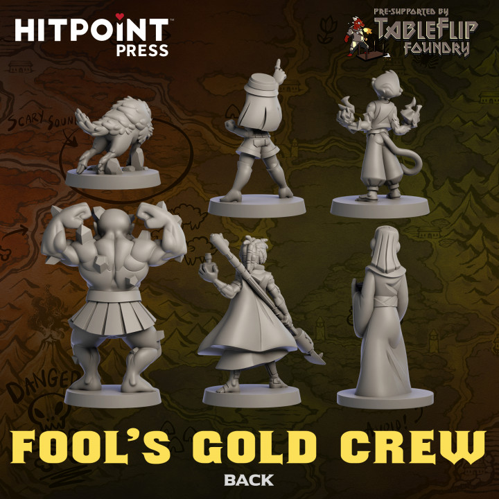 3D Printable FOOL'S GOLD - FOOL'S GOLD CREW BUNDLE by Hit Point Press