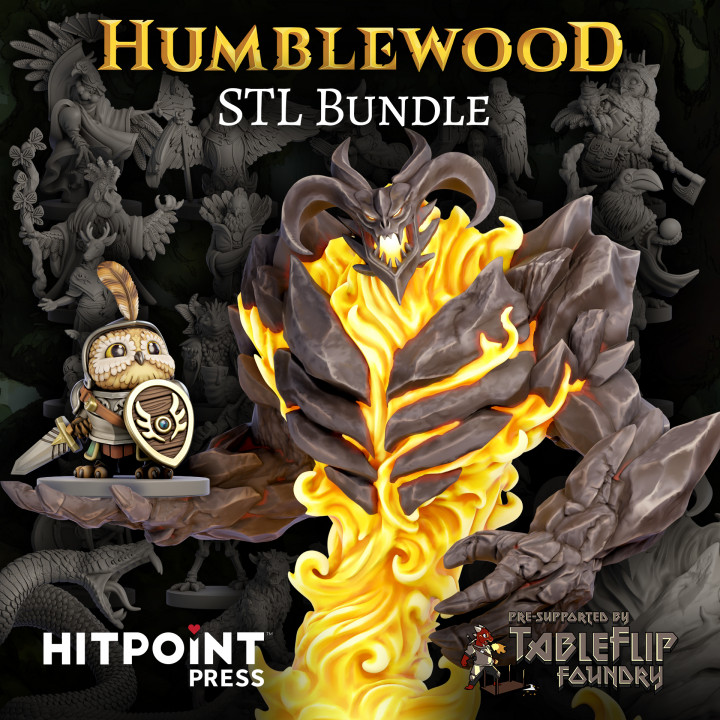 3D Printable HUMBLEWOOD FULL MINIATURE BUNDLE by Hit Point Press