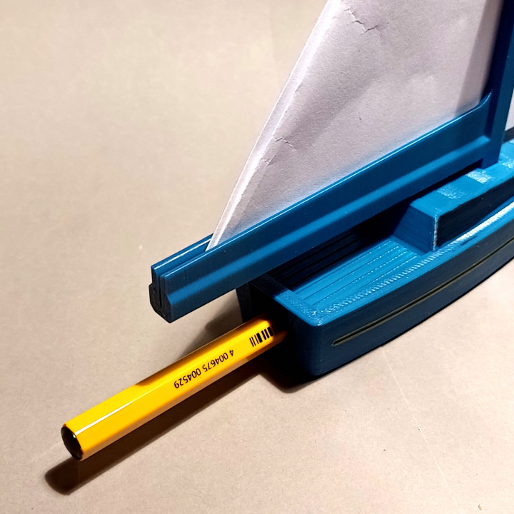 3D Printable Sailboat Memo Stand by MING