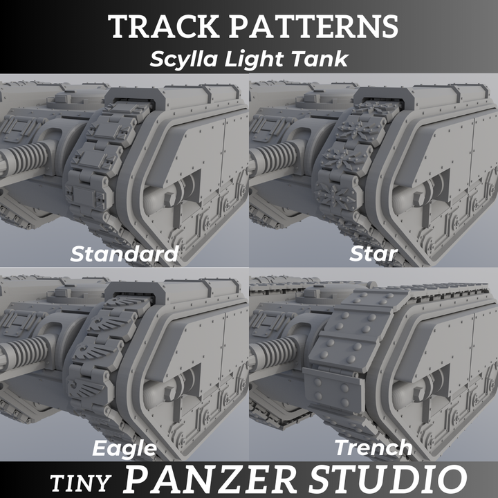 3D Printable Scylla Light Tank (Sentinel) by Tiny Panzer Studio
